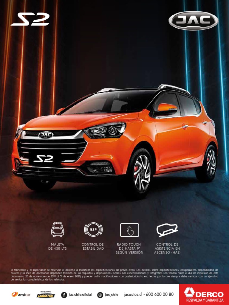 Ficha JAC S2 215x28cm 11 | PDF | Motor en línea cuatro | Vehículos