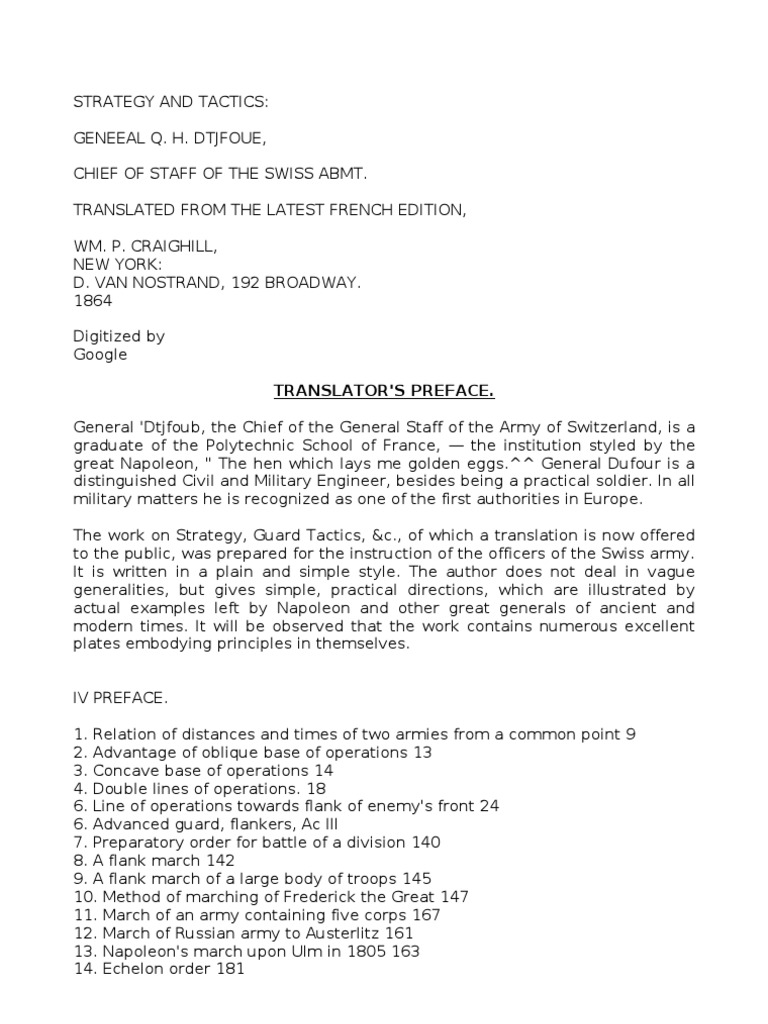 Strategy and Tactics | PDF | Flanking Maneuver | Military Tactics