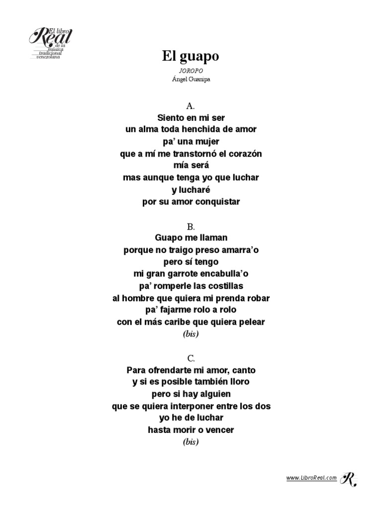 El Guapo - Letra | PDF