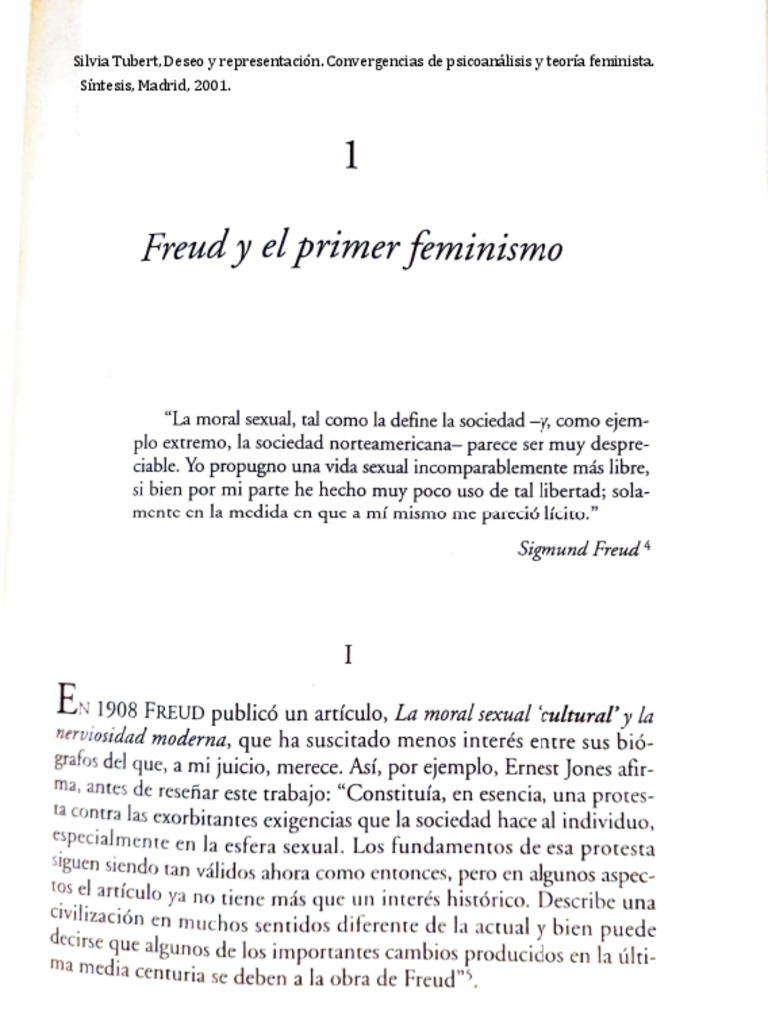 Capitulo I Deseo y Representación, Silvia Tubert | PDF