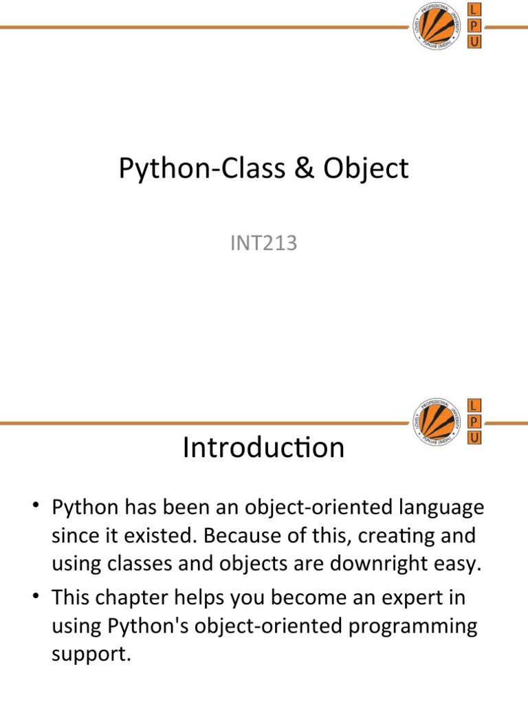 Lecture10 Python Oop Pdf Object Oriented Programming Class Computer Programming