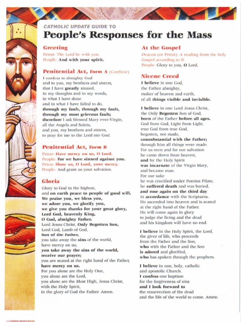 Parts of The Mass | PDF