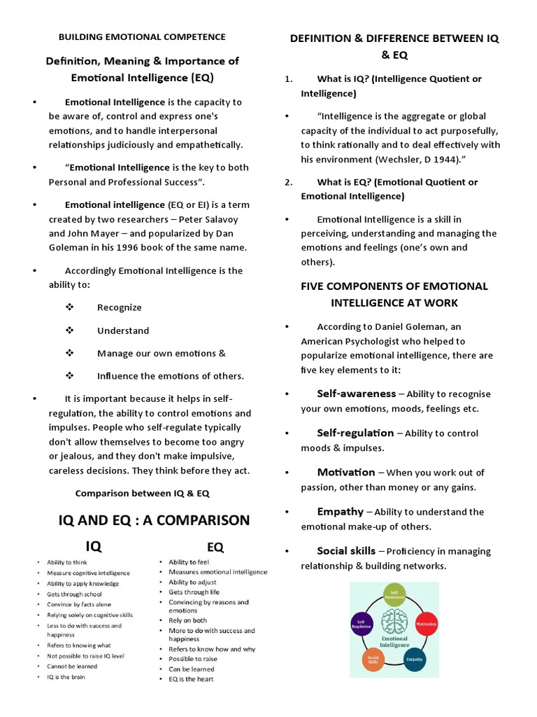 Building Emotional Competence | PDF | Emotional Intelligence | Intelligence