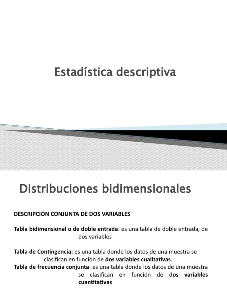 Tablas Bivariadas | PDF Tablas Bivariadas | PDF
