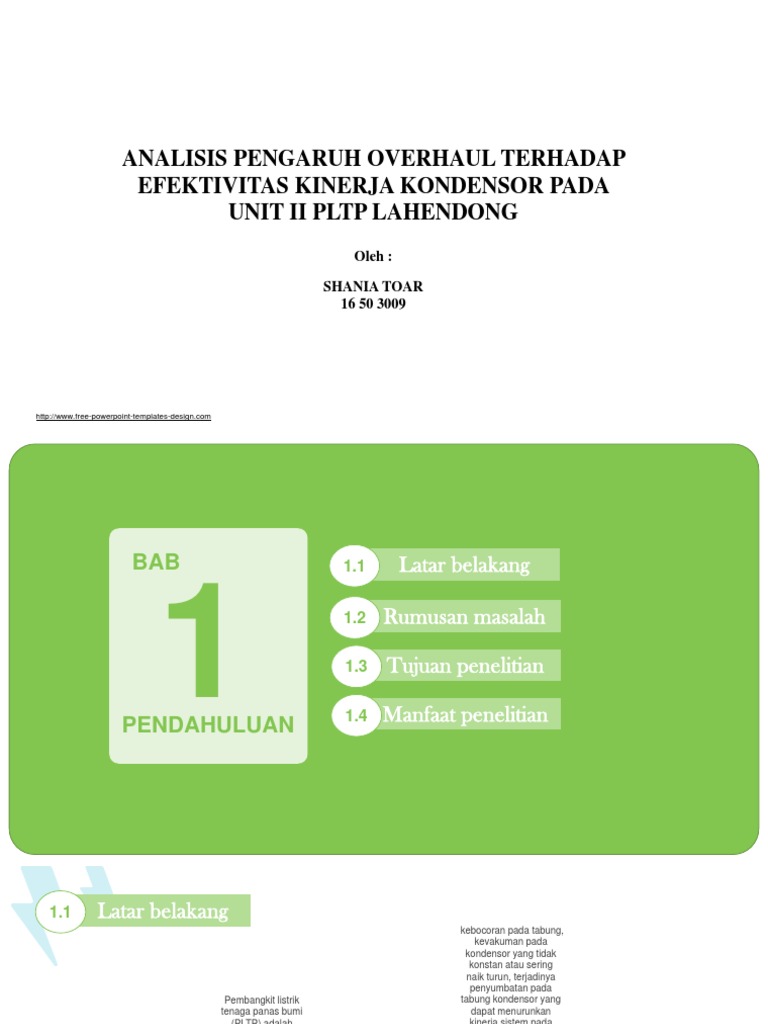 Analisis Kinerja Kondensor Pada PLTP Lahendong Unit Ii | PDF