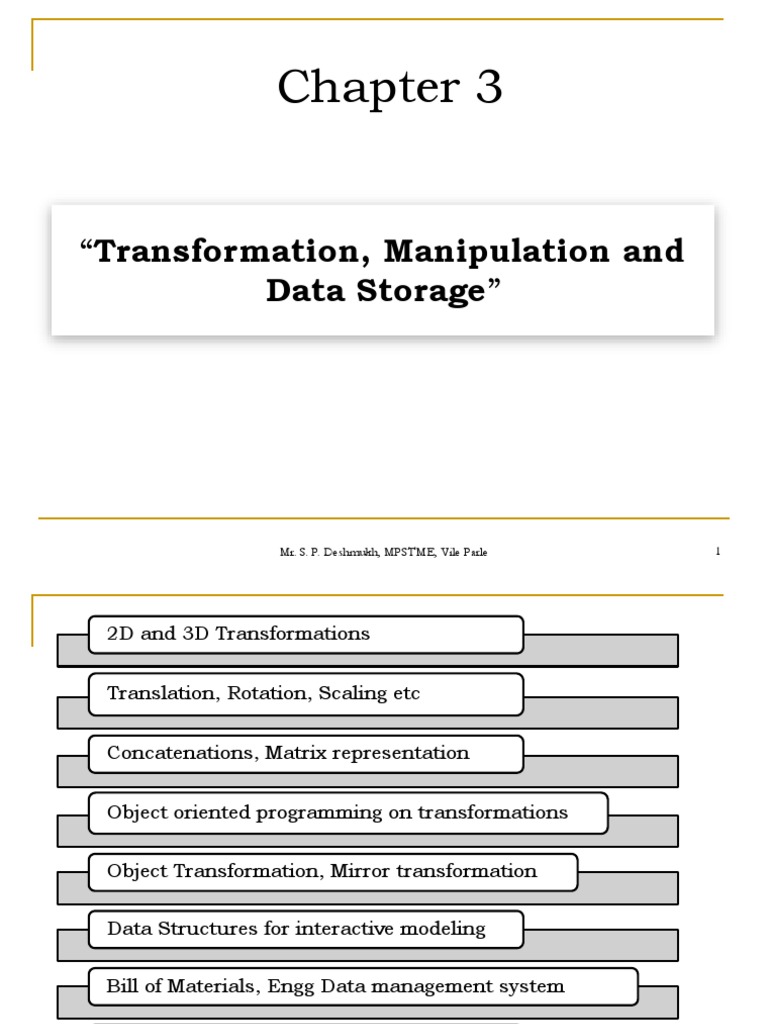 3 Transformation Manipulation | PDF | Relational Model | Databases