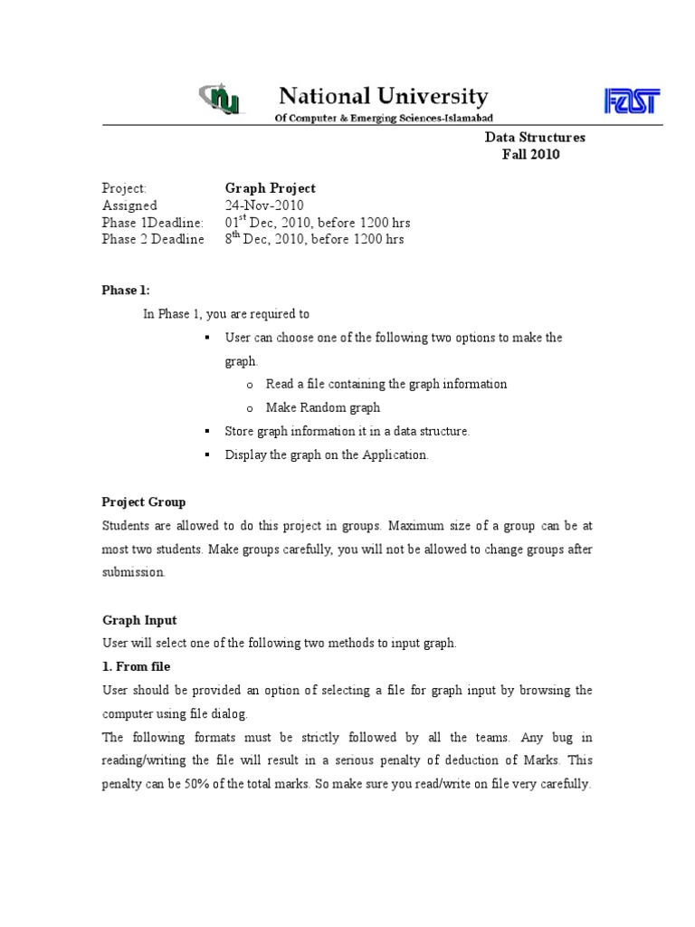 Project | PDF | Vertex (Graph Theory) | Graph Theory