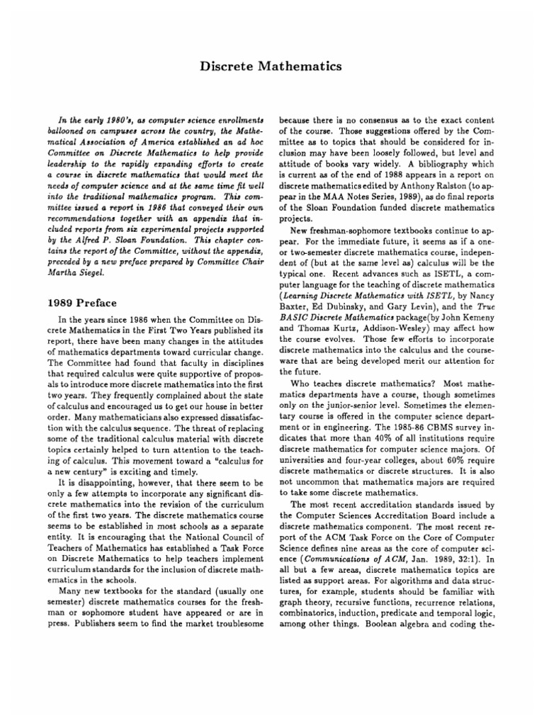 Discrete Math for STEM Students | PDF | Discrete Mathematics ...