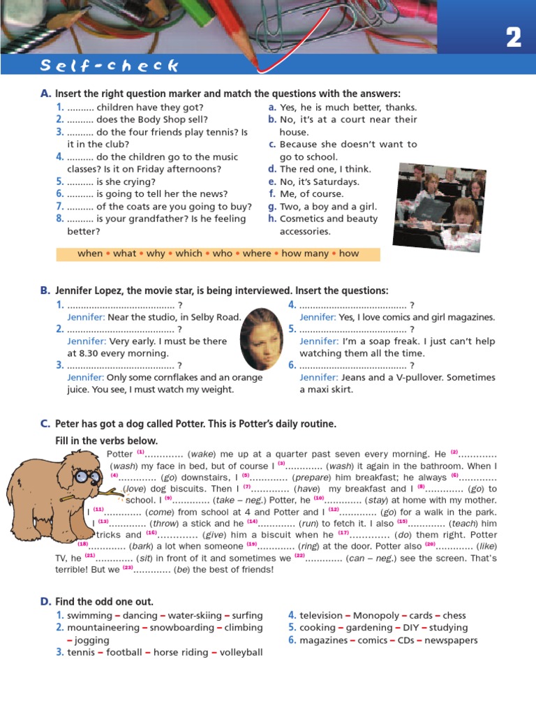 WH Questions and Daily Routine | PDF