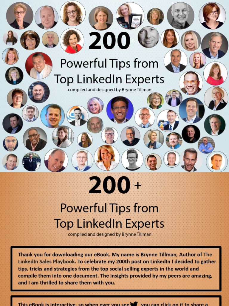 200 LinkedIn Expert Tips 051517 | PDF | Linked In | Hashtag