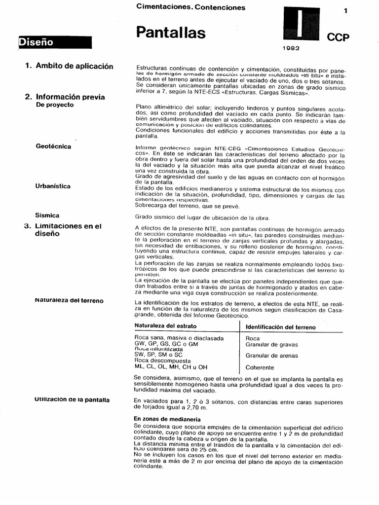Nte Ccp 82 Paredes Moldadas Norma Tecnológica Espanha Pdf Pdf
