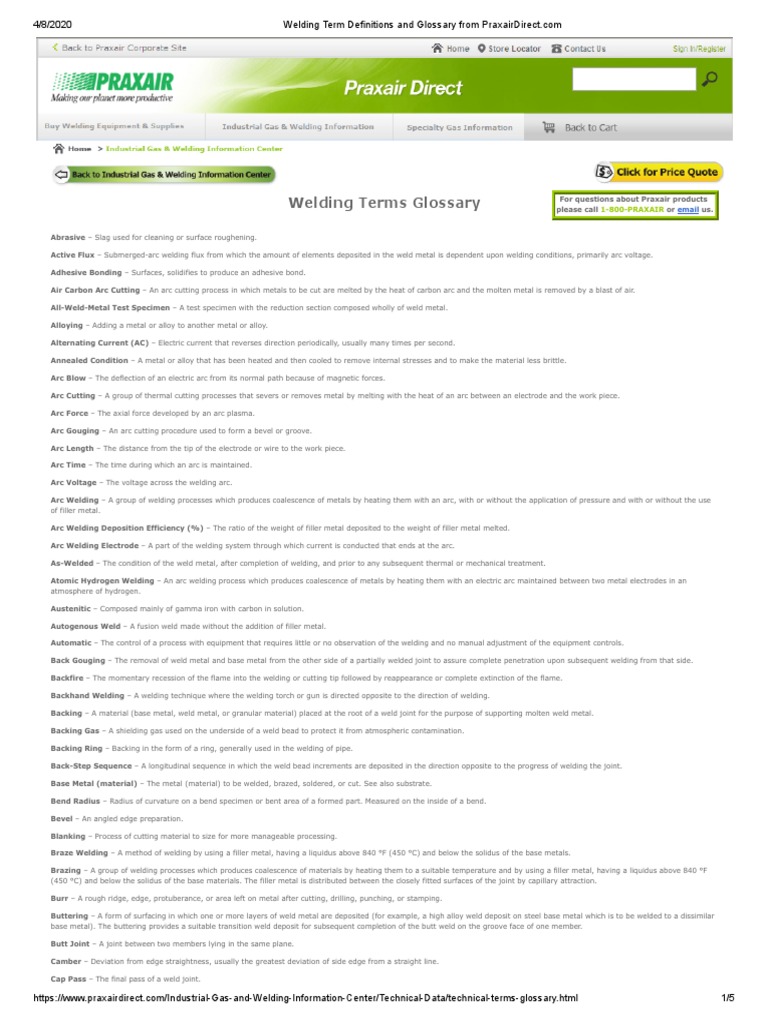 Welding Terminology and Definitions | PDF | Welding | Construction