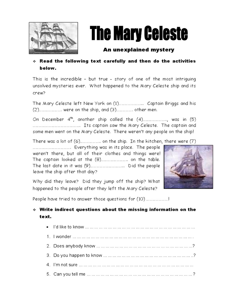 The Mary Celeste Mystery - 3032 | PDF | Social Science | Young Adult