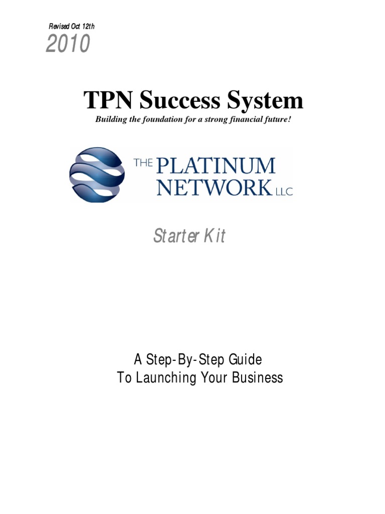 TPN Starter Kit-2010 | PDF | Password | Websites
