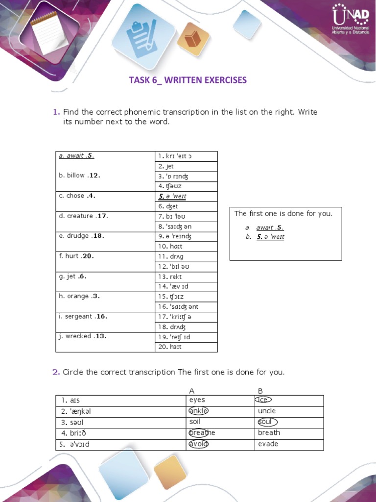 Phonetic Transcription Exercises PDF | PDF | Phonetics | Human Voice