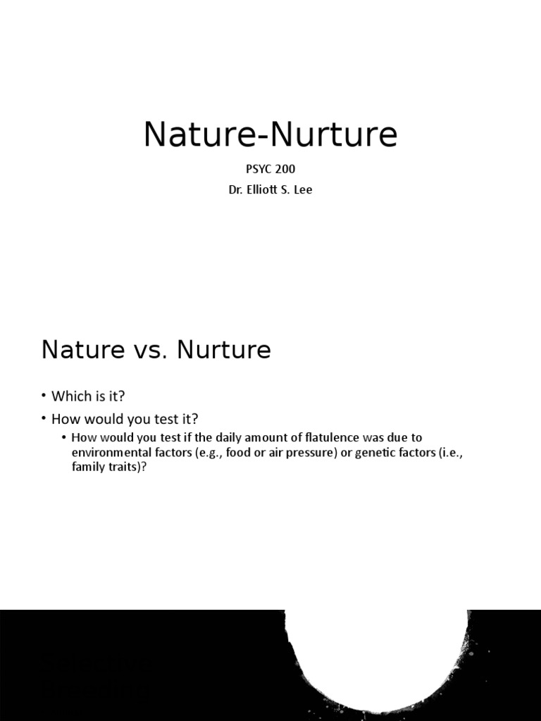 Nature vs. Nurture: Understanding Behavior | PDF | Nature Versus ...