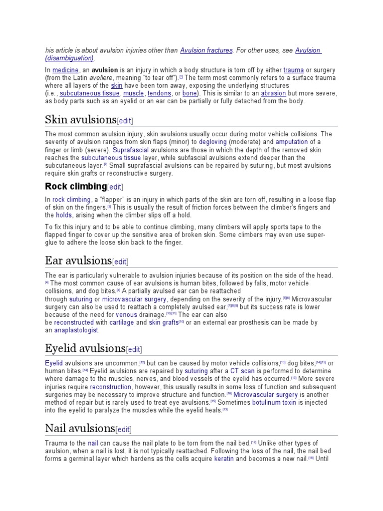 Skin Avulsions: Rock Climbing | PDF | Surgical Specialties | Surgery