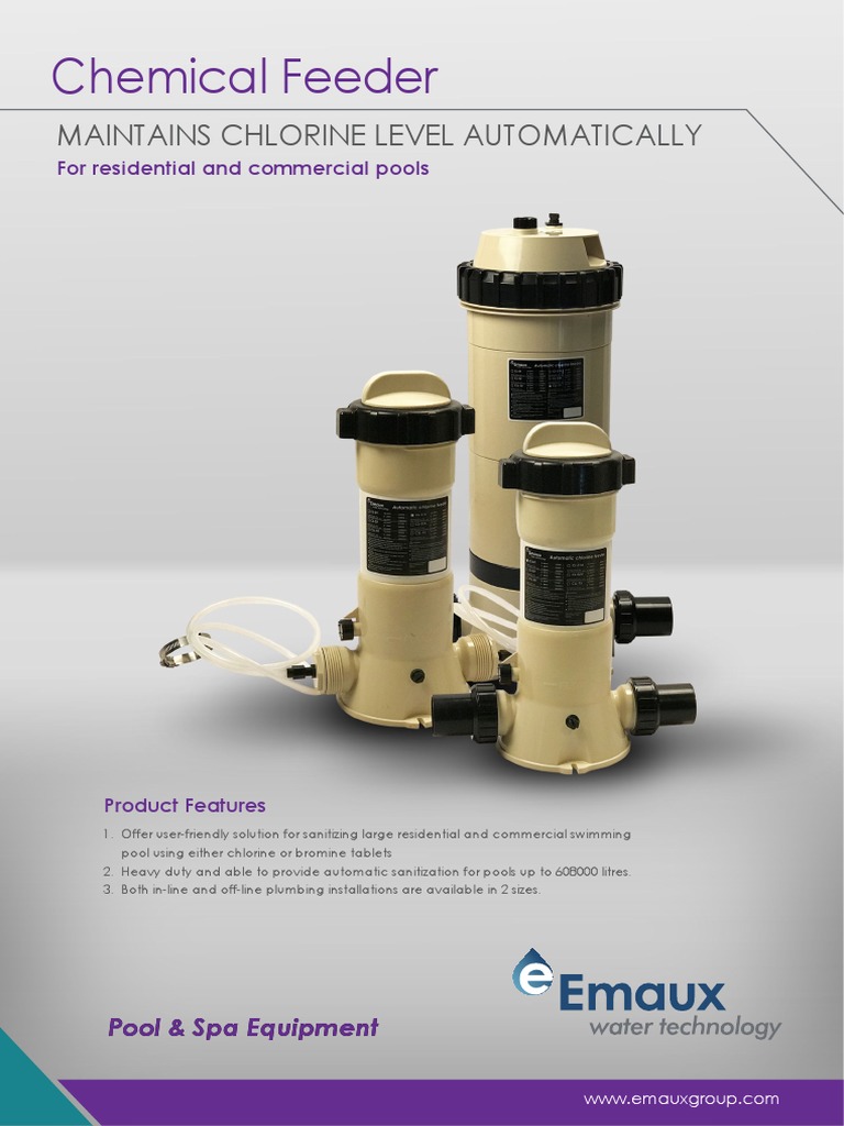 Chemical Feeder Leaflet English PDF | PDF | Parts Per Notation | Chlorine