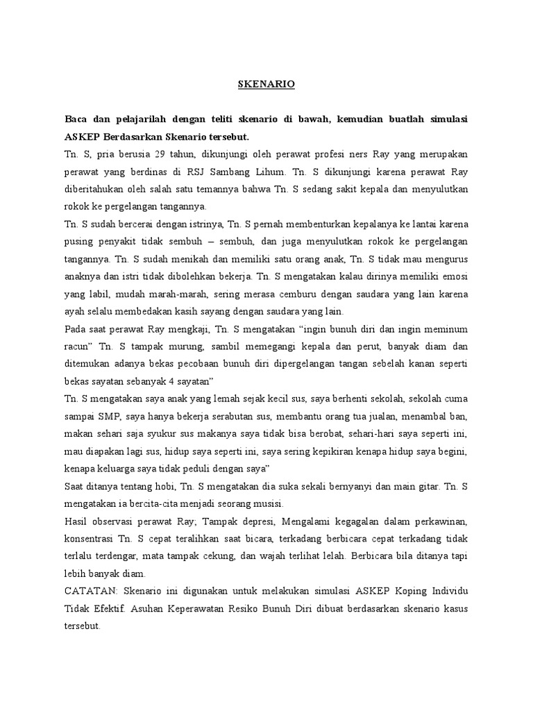 Skenario RBD | PDF | Pengembangan Diri