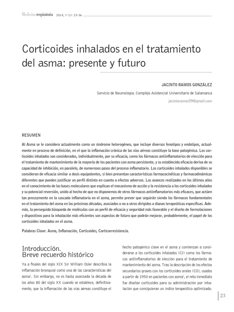 Corticoides | PDF | Corticosteroides | Asma