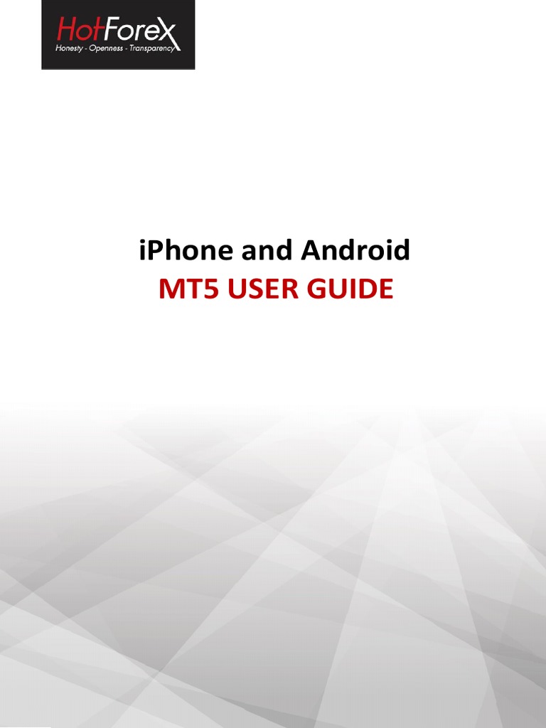 Iphone and Android: Mt5 User Guide | PDF | Ios | Google Play