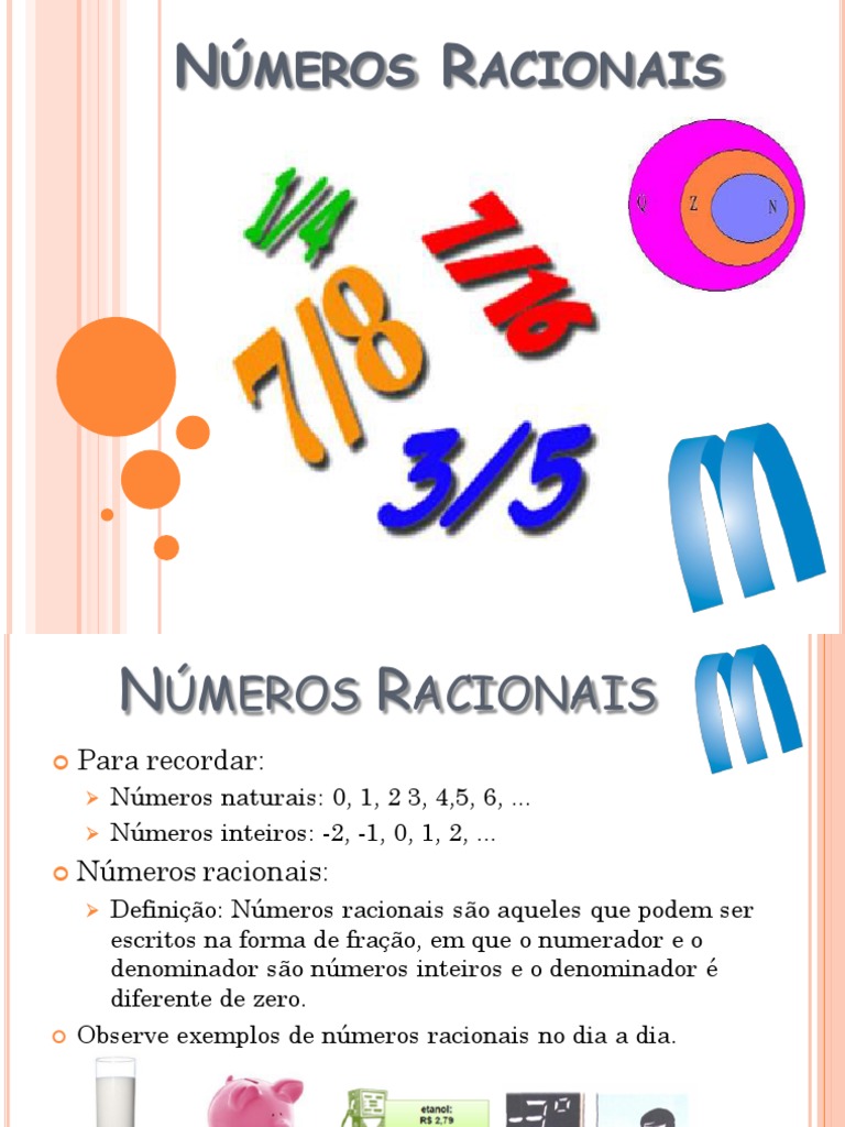 Definicao E Exemplos De Numeros Racionais Números Racionais Brasil