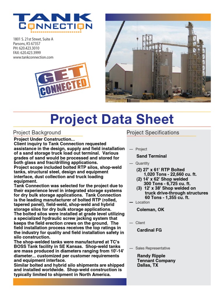 Cardinal Sand Terminal PDS | PDF