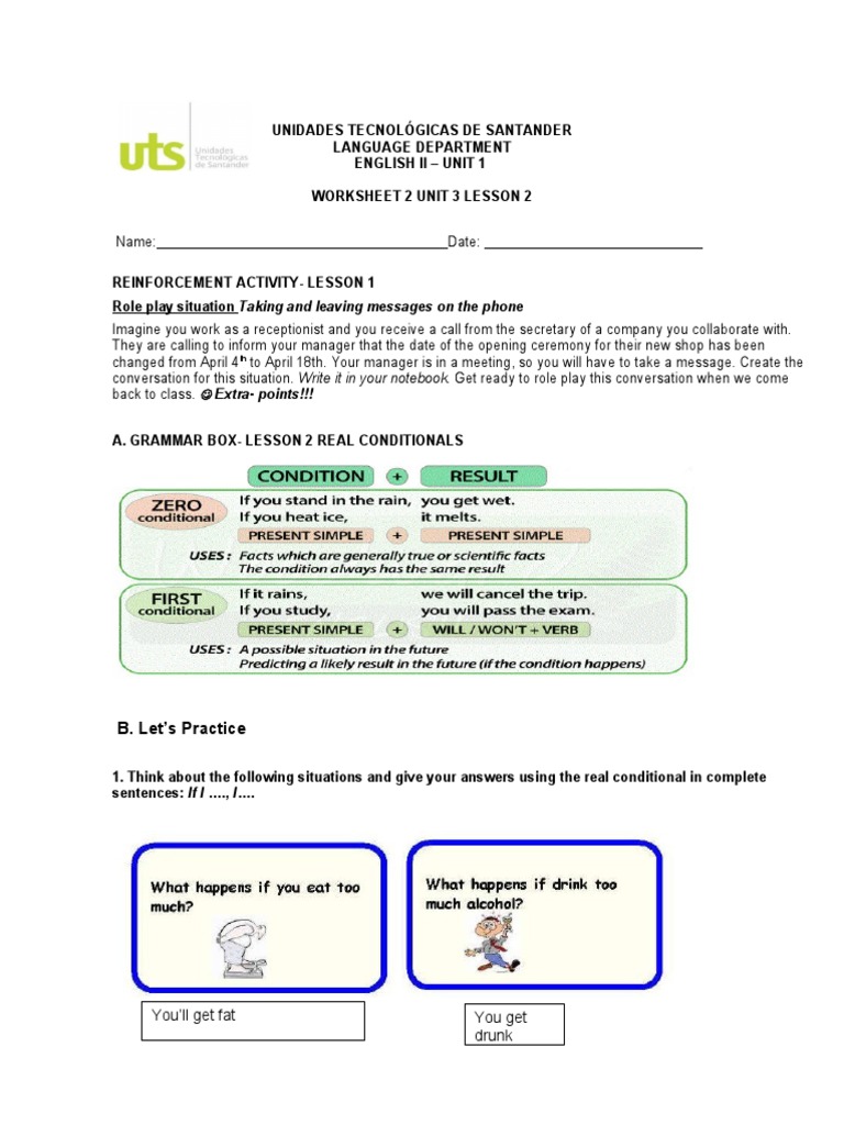 Worksheet 2 - English2 - Lesson 2 - Unit 3 | PDF | Languages | Language ...