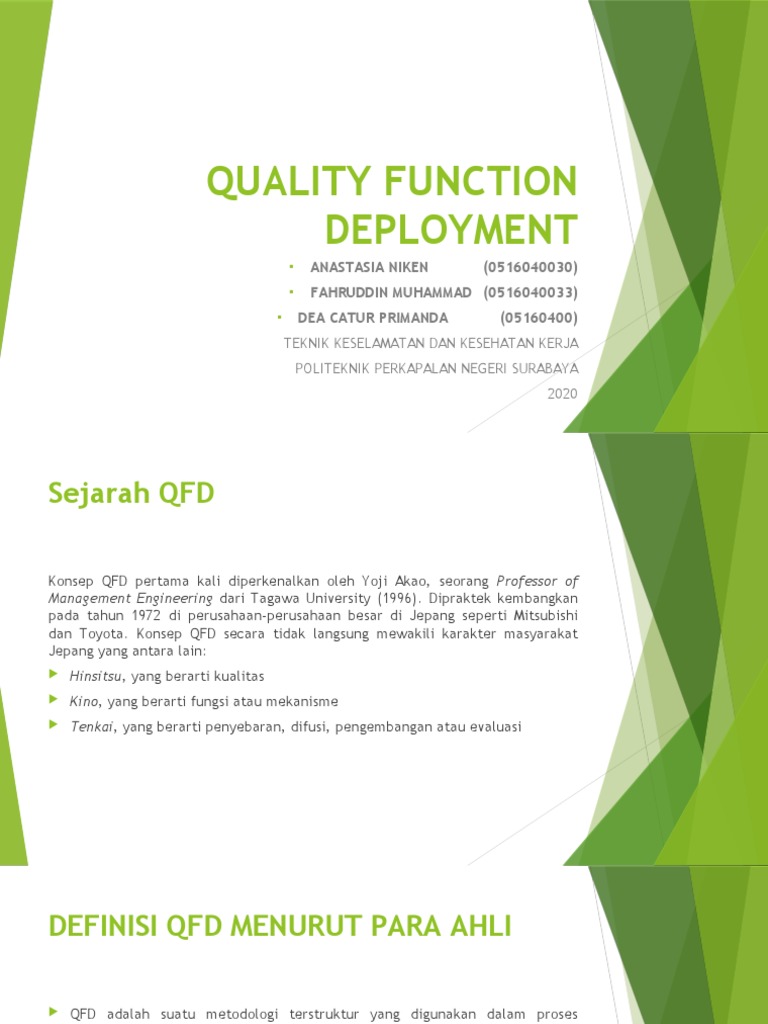 Quality Function Deployment | PDF