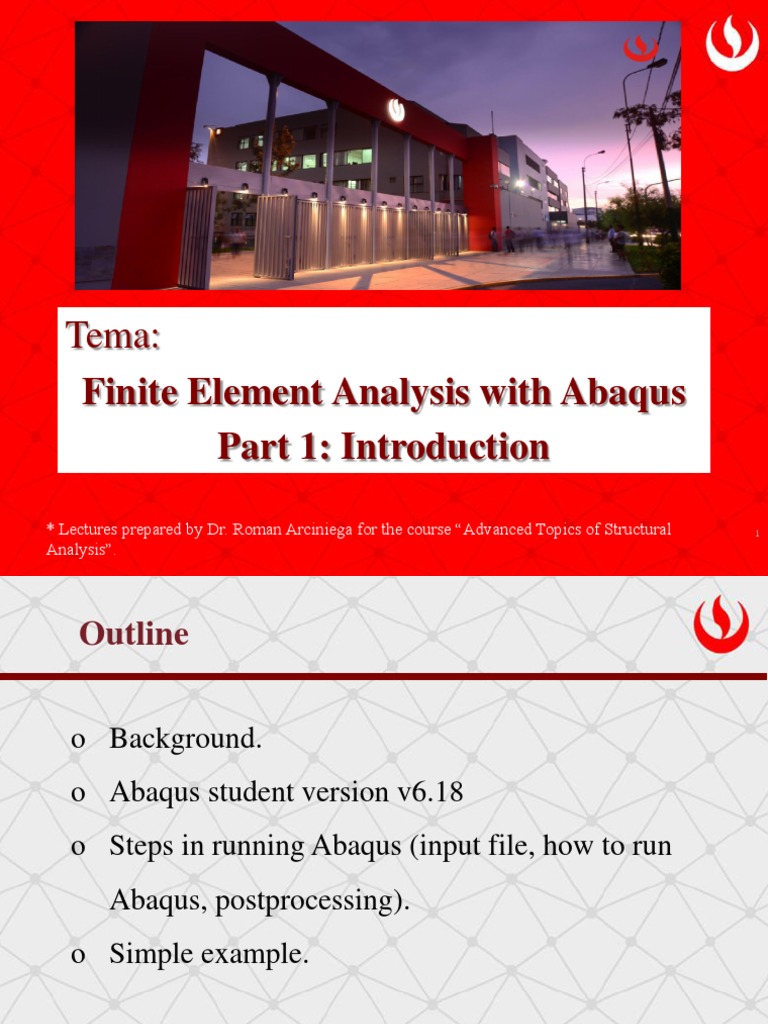 Abaqus Finite Element Analysis Guide | PDF | Areas Of Computer Science ...