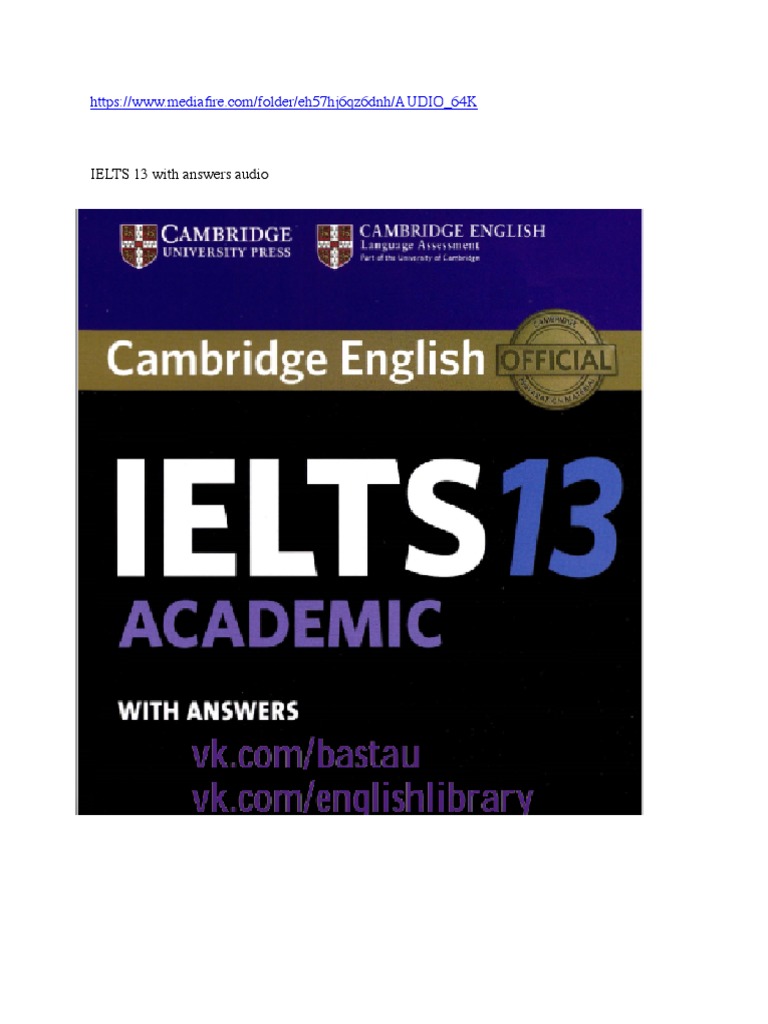 IELST Academic 13 - Audio Link | PDF