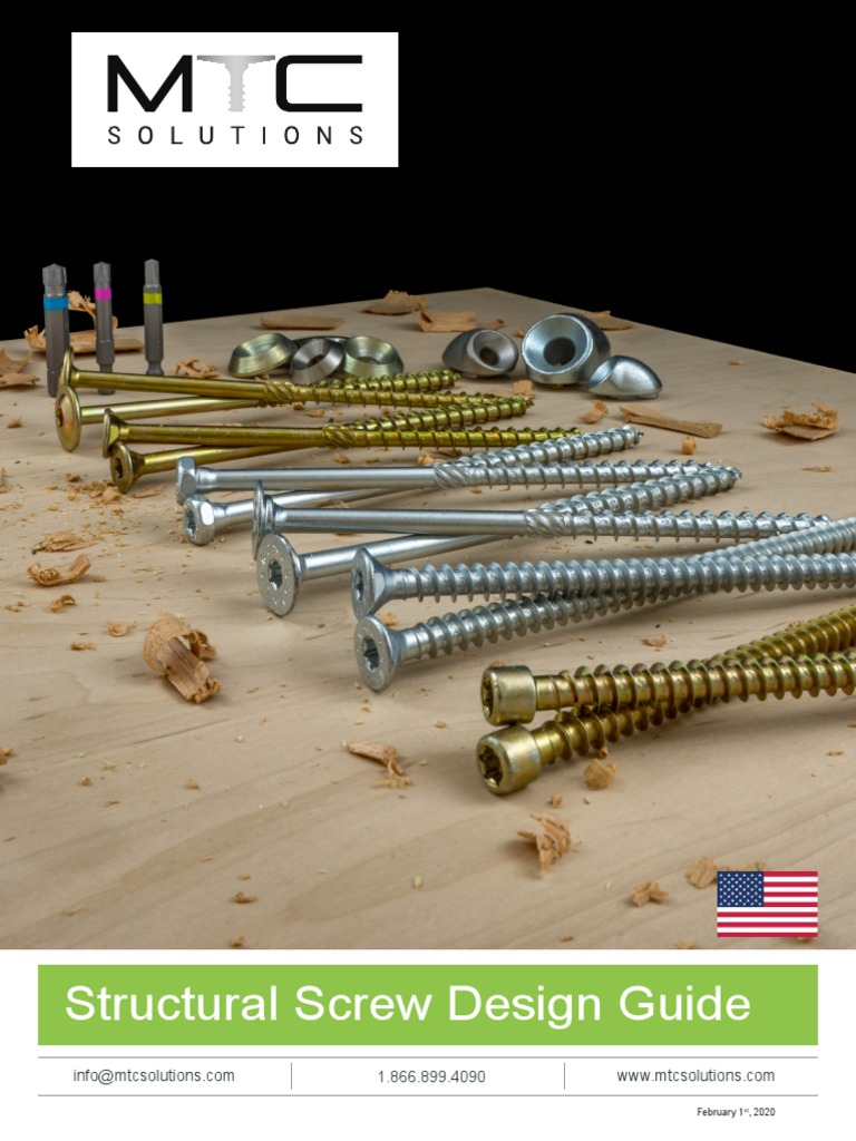 Screws Design Guide VU 1.1 PDF | PDF | Screw | Steel