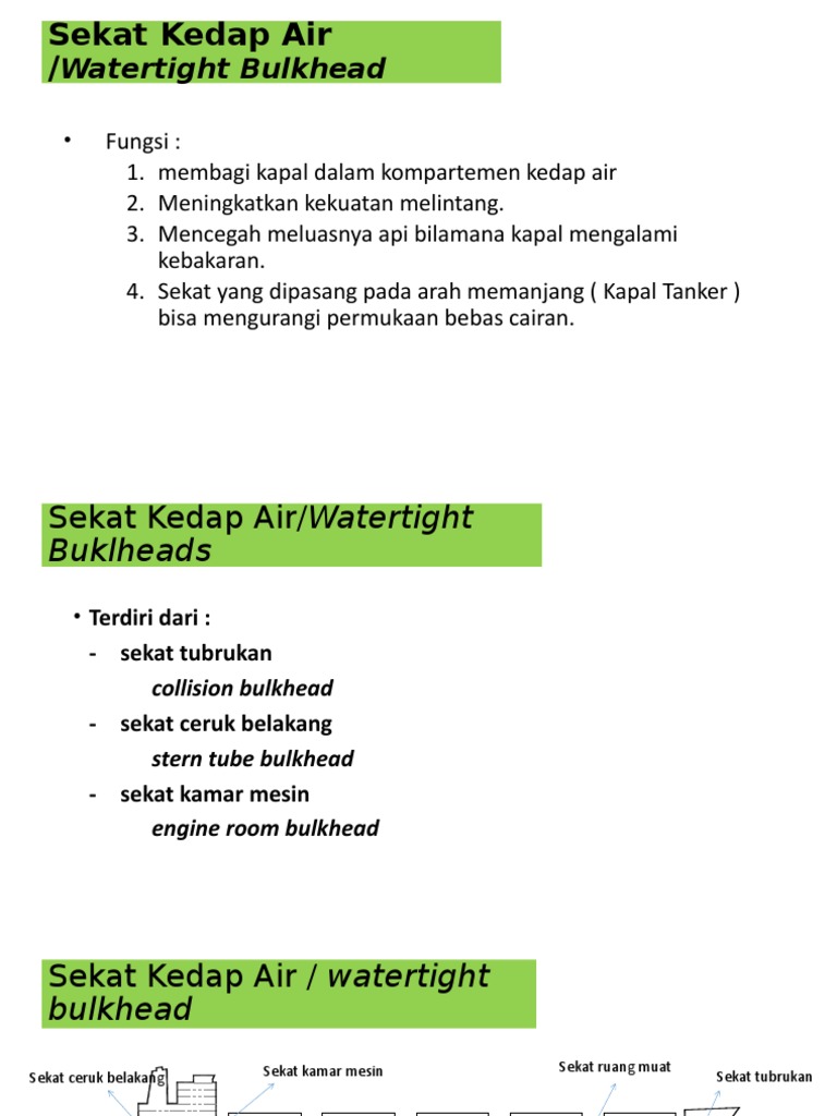 Konstruksi Sekat Ppns | PDF