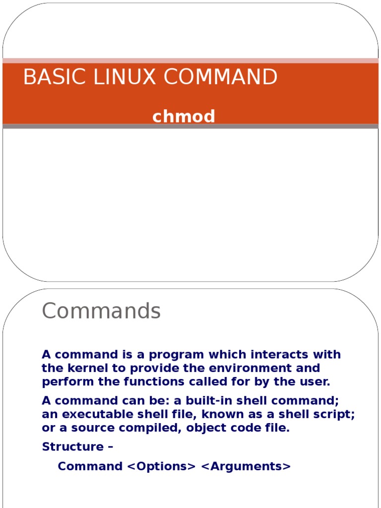 Linux Chmod Command Explained Pdf Computer File Data Management