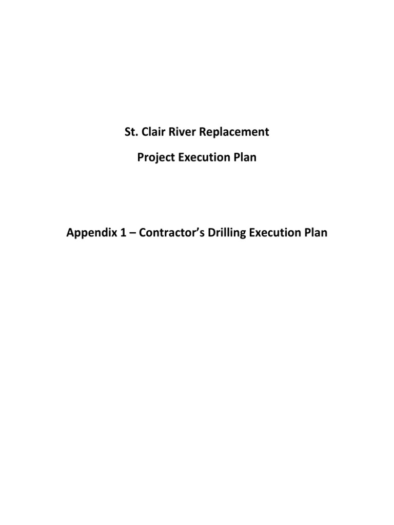 A1W4X1 - Appendix 1 Contractor S Drilling Execution Plan | PDF ...