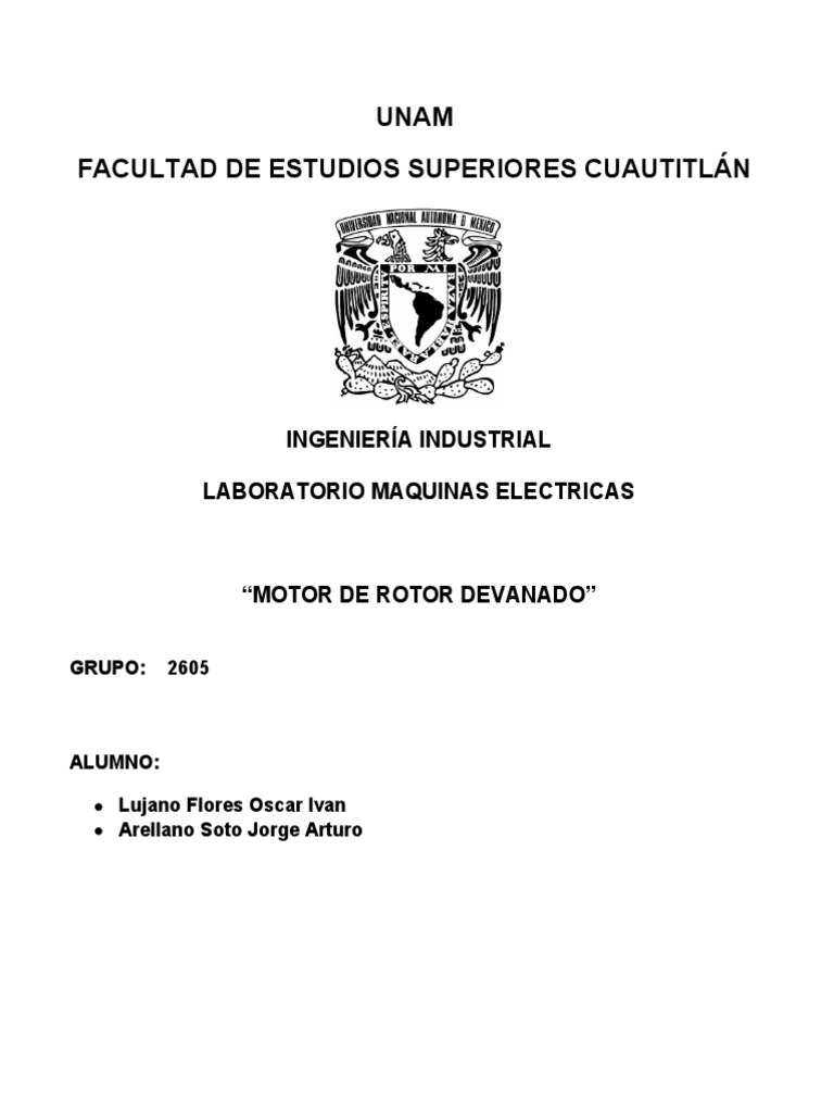 Motor de Rotor Devanado | Descargar gratis PDF | Motor eléctrico | Inductor