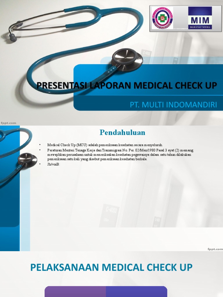 Presentasi Laporan Medical Check Up | PDF