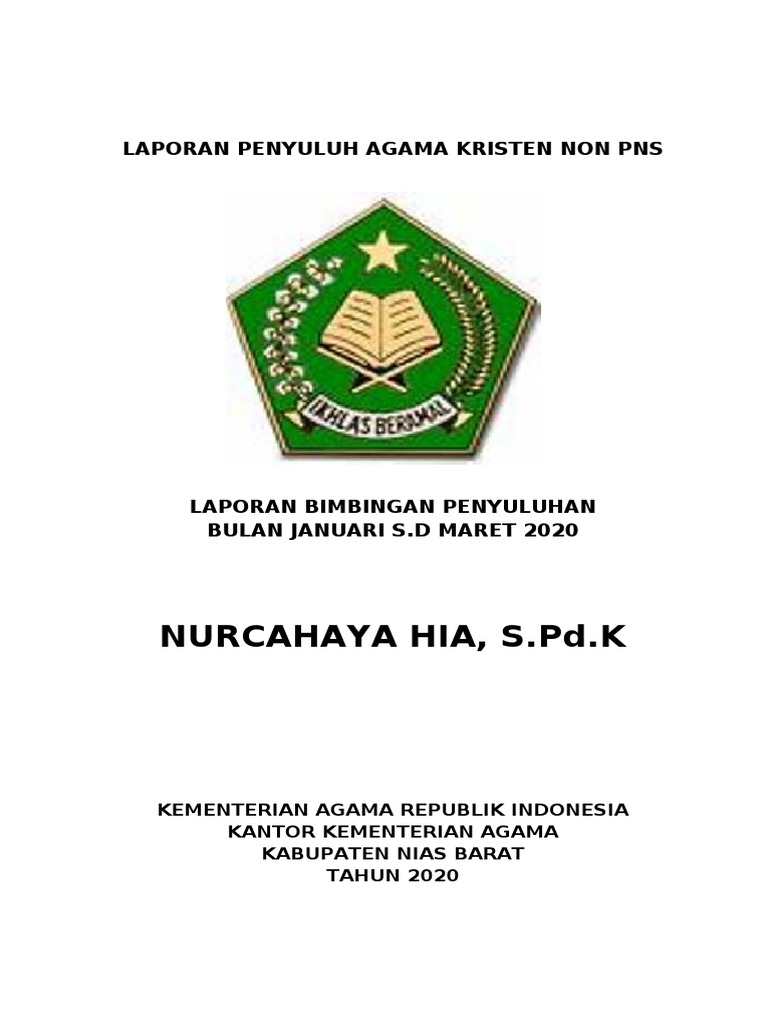 Cover Penyuluh Agama Kristen Non PNS | PDF Cover Penyuluh Agama Kristen Non PNS | PDF