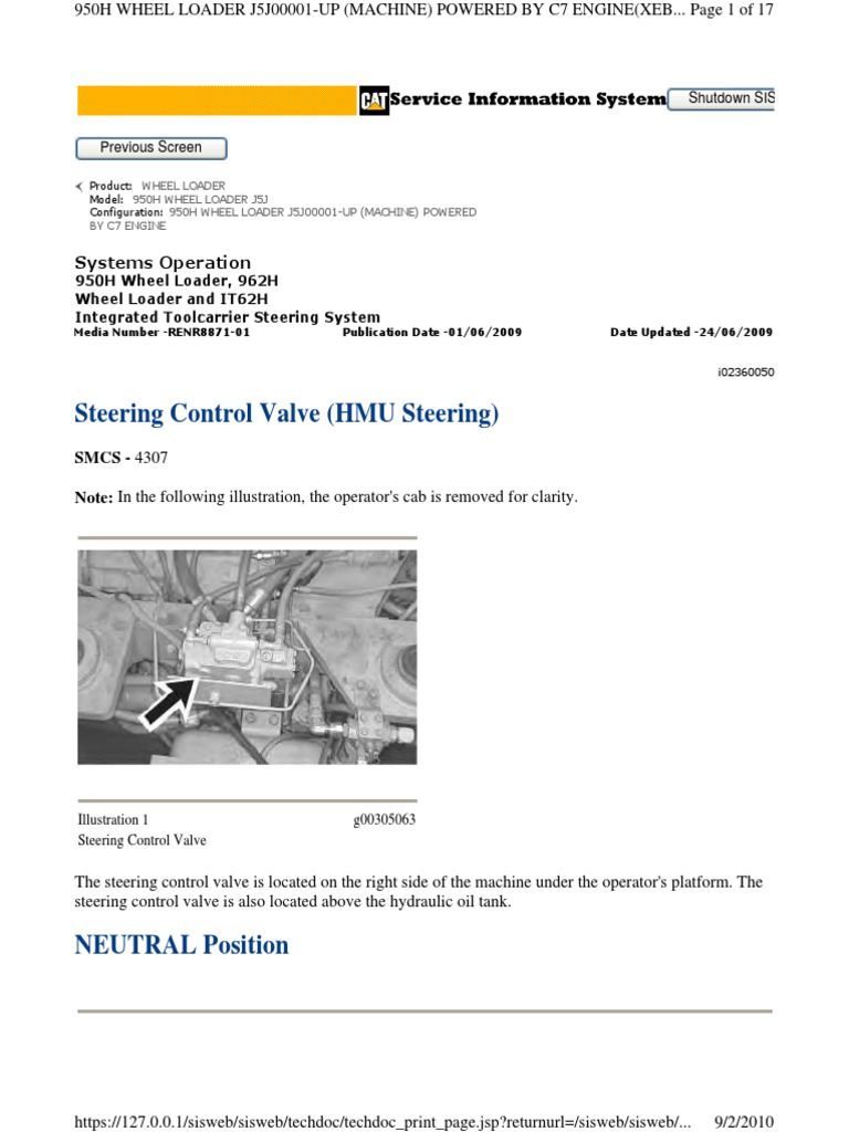 HMU Steering Control Valve Overview | PDF | Valve | Pump