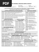 Functional Communication Checklist | PDF | Communication | Speech