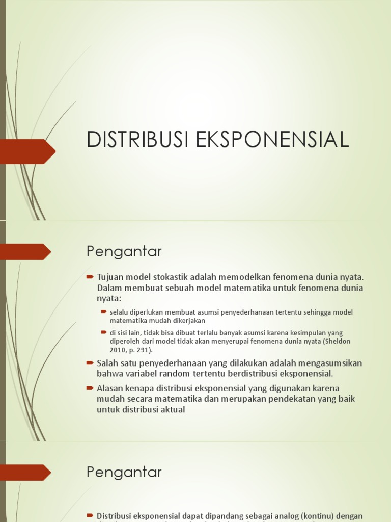 Distribusi Eksponensial | PDF