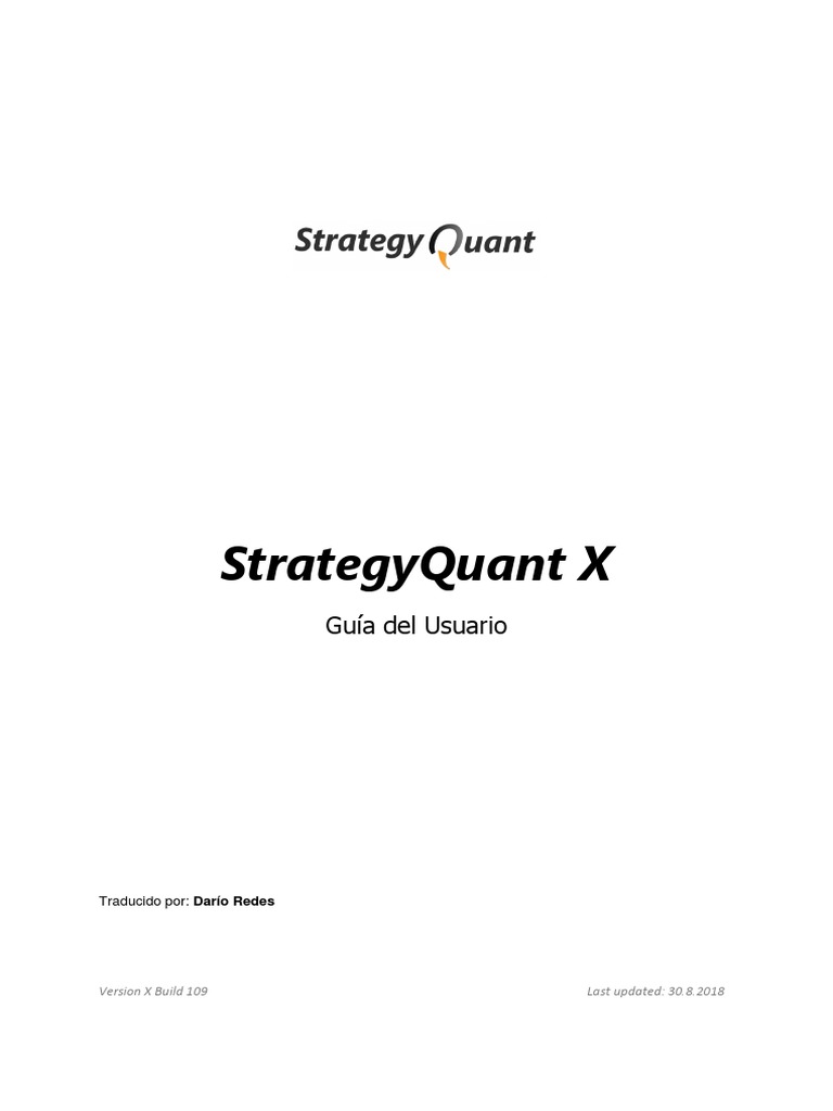 StrategyQuantX Ayuda PDF | PDF | Microsoft Windows | Software