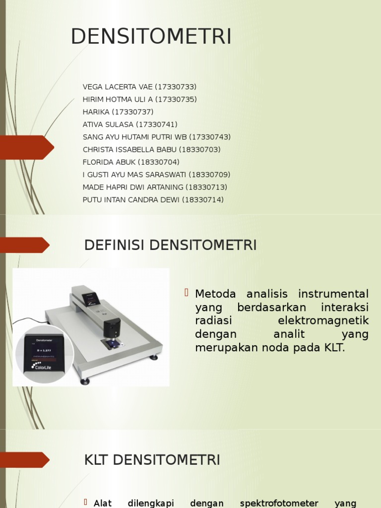 Densitometri | PDF