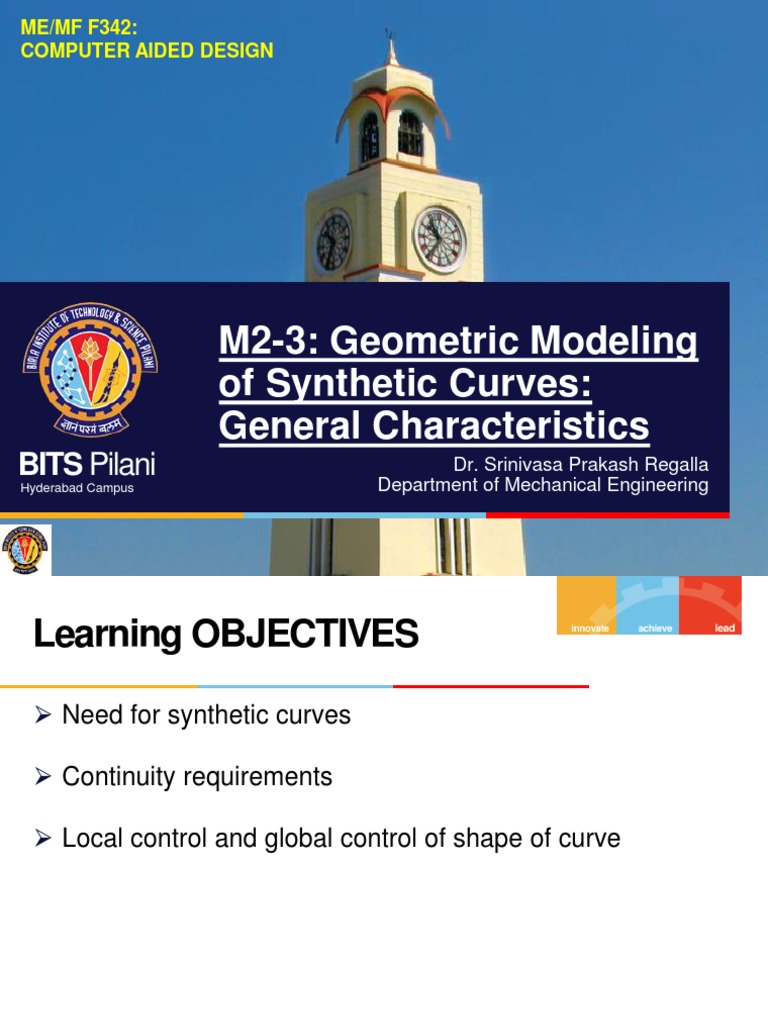 M2-3: Geometric Modeling of Synthetic Curves: General Characteristics | PDF | Mathematical ...