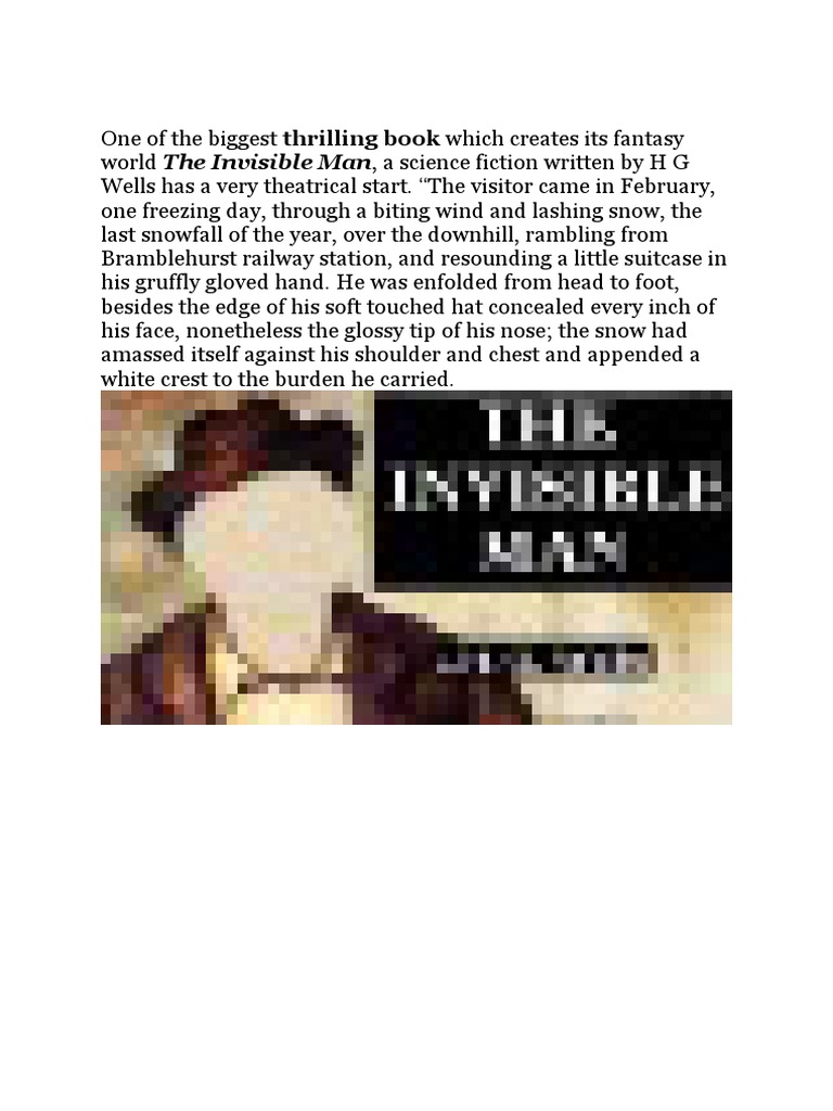 Invisible Man | PDF | The Invisible Man