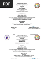 Sample Template For Grade 10 Certificate of Completion | PDF