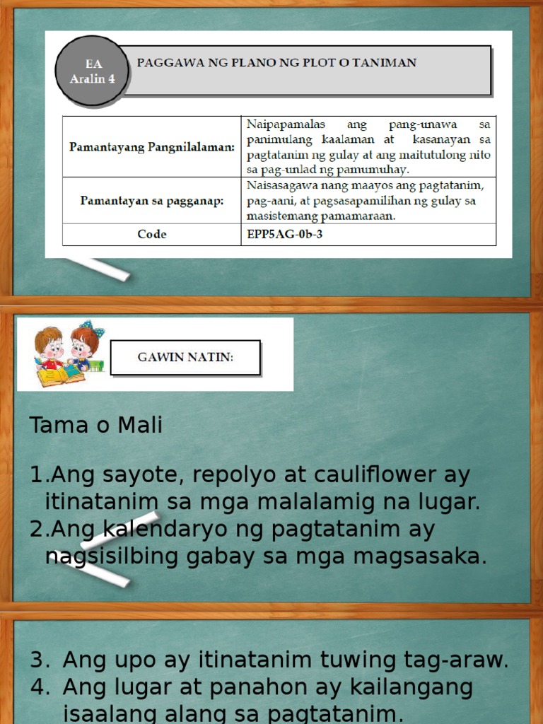Ag Aralin 7 Paggawa NG Plot | PDF