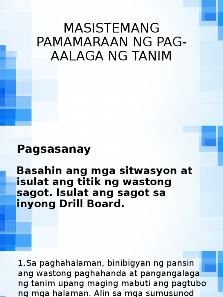 Ag Aralin 13 Masistemang Pagsugpo NG Mga Peste | PDF