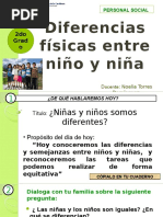 Ficha Las Niñas y Los Niños Son Diferentes | PDF | Salud y bienestar