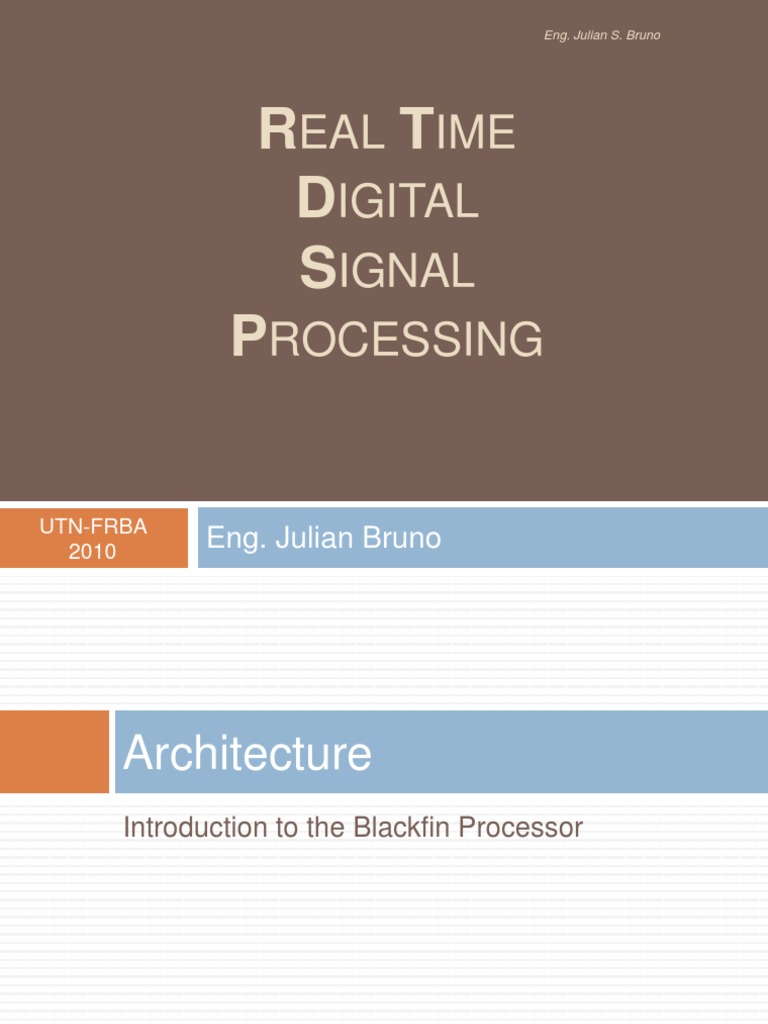 Blackfin Processor Architecture Overview | PDF | Digital Technology | Areas Of Computer Science
